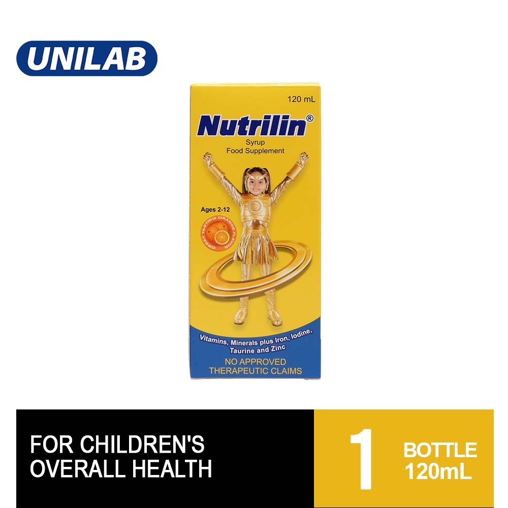 Nutrilin Syrup 120mL Multivitamin For Children For Overall Health ...