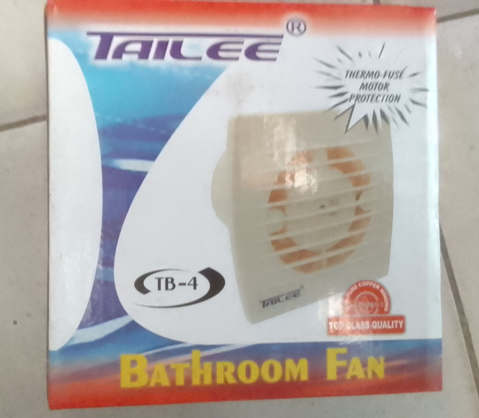 Tailee Exhaust Fan 4 in, 6 in, 6 inhes Slim Type ThermoFuse Motor ...
