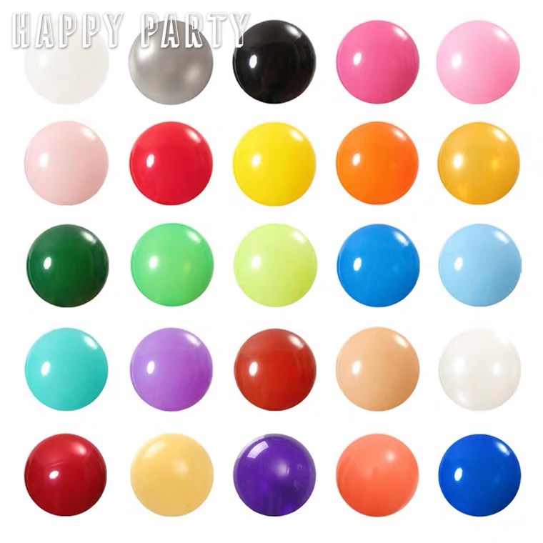 10Inches 100PCS Standard Ordinary Balloons For Decoration Happy Party ...