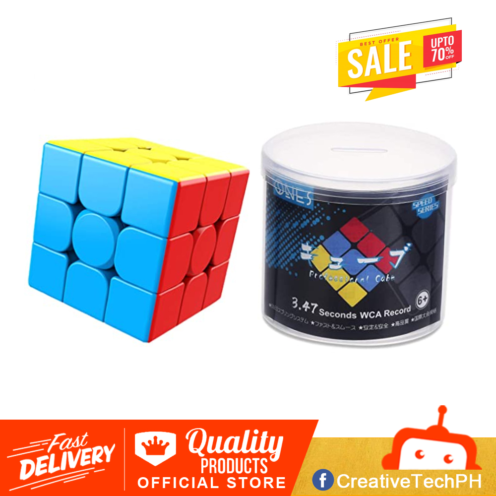 MoYu 3x3 Speed Cube Stickerless Magic Cube 3x3x3 Puzzles Toys (55mm ...