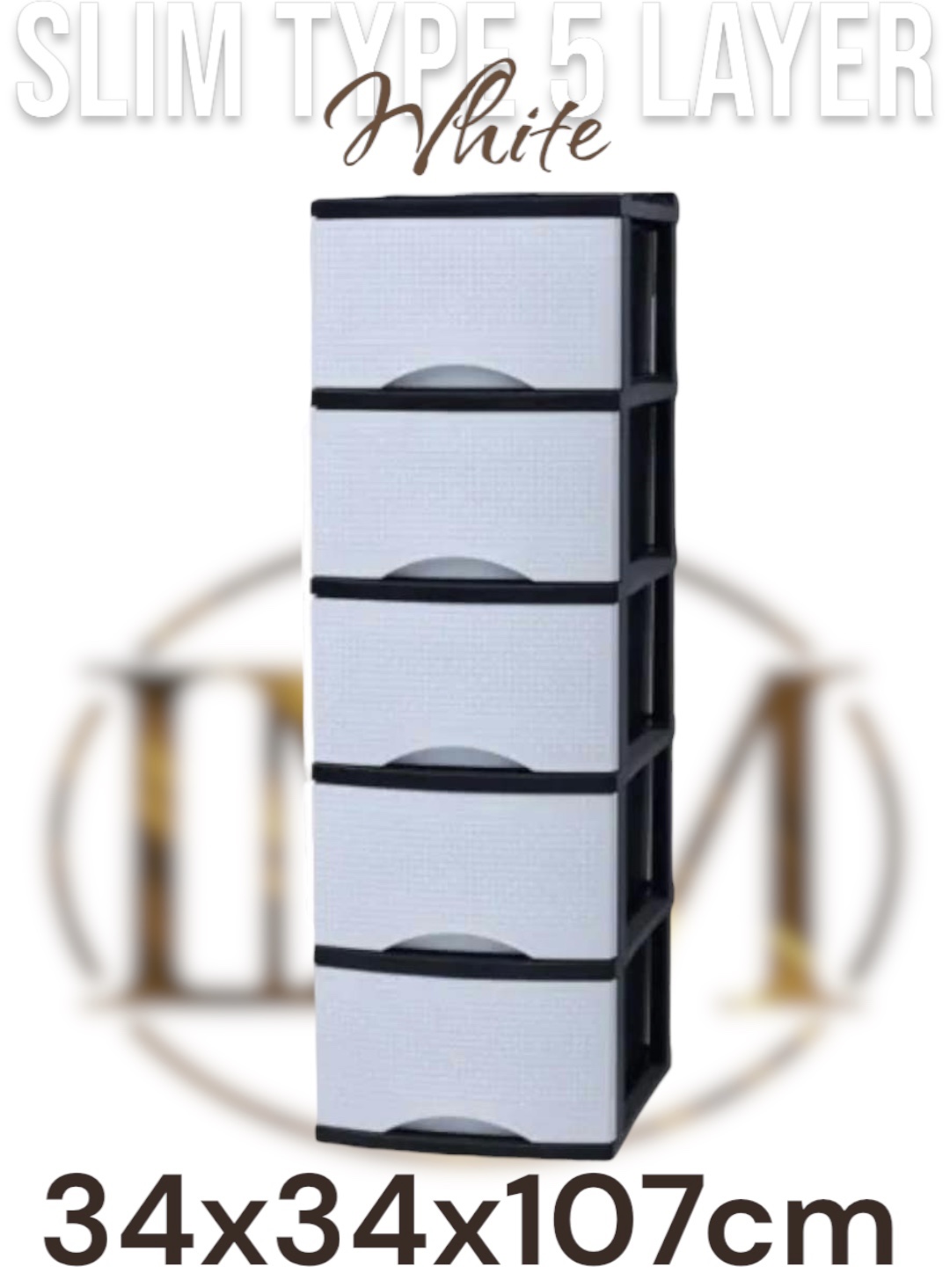 5 LAYER / ZOOEY Native Rattan Drawer / OROCAN Natura / Slim Type ...