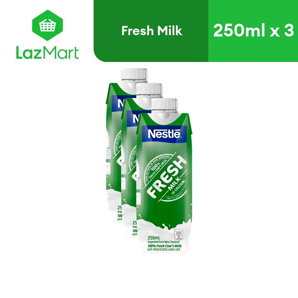 NESTLÉ Fresh Milk 250ml - Pack of 3 | Lazada PH