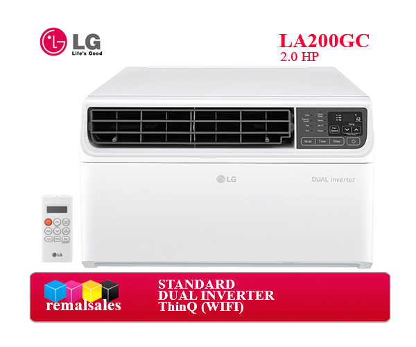 LG LA200GC2 2.0HP (Remote) Dual Inverter Window Type Aircon | Lazada PH