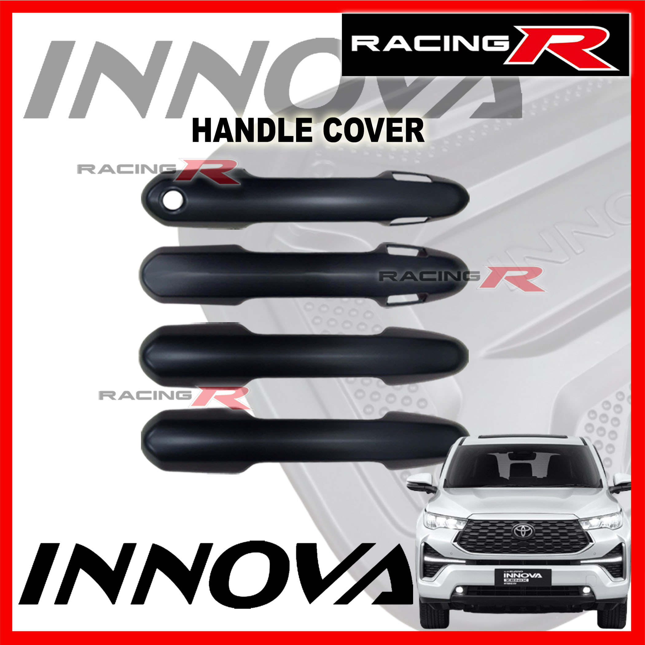 Toyota Innova ZENIX 2024 Door Handle Outer Garnish Cover Matte black ...