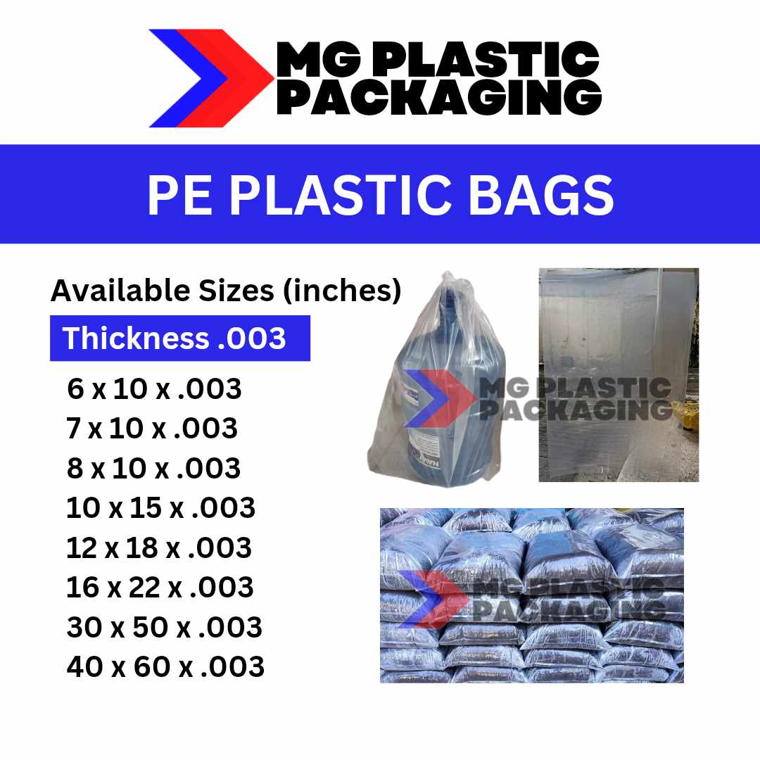 PE Plastic Bags 003 Thickness | Frozen Meat Bag| Food Grade Packaging | 100pcs per pack | Lazada PH