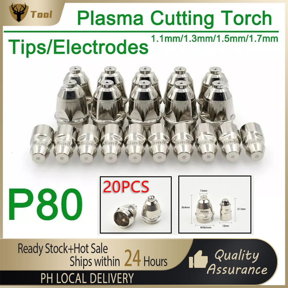 P80 Plasma Cutting Torch 60A 80A 100A P80 CNC Plasma Torch Tip ...