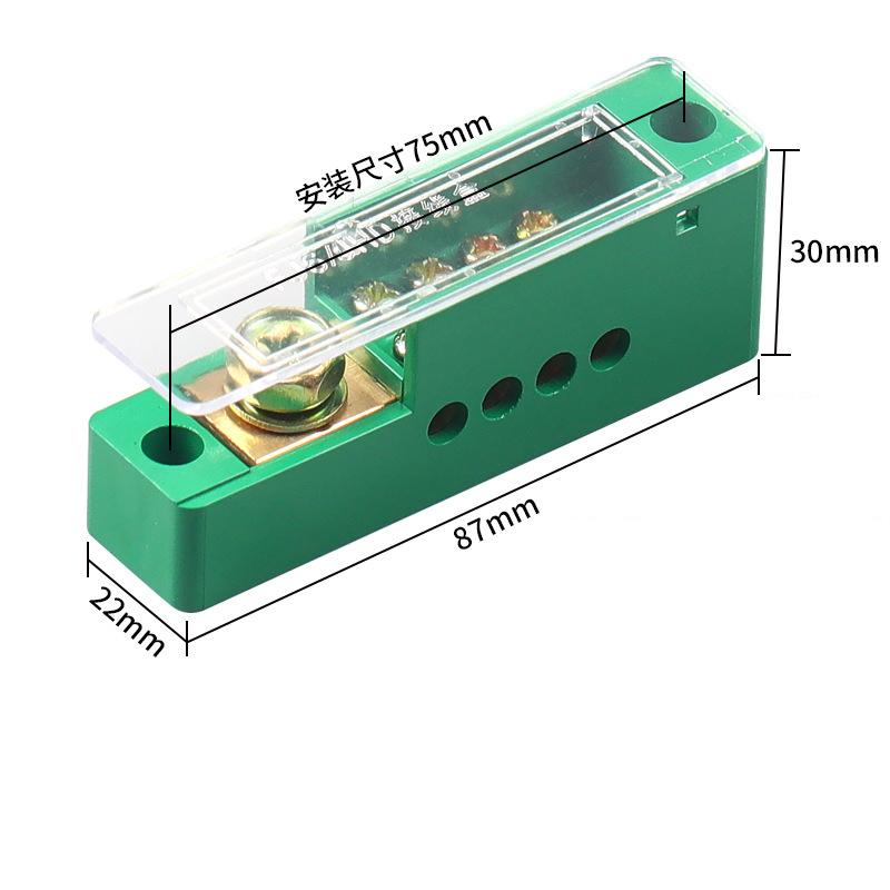 Single Phase 2 In 6 8 12 18 Out Wire Terminal Box Connector Block Household Junction Box