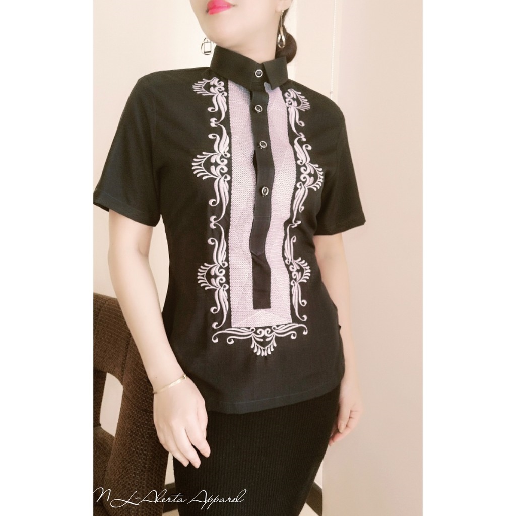 TOP BARONG FOR WOMEN / OFFICE WORK WEAR | Lazada PH