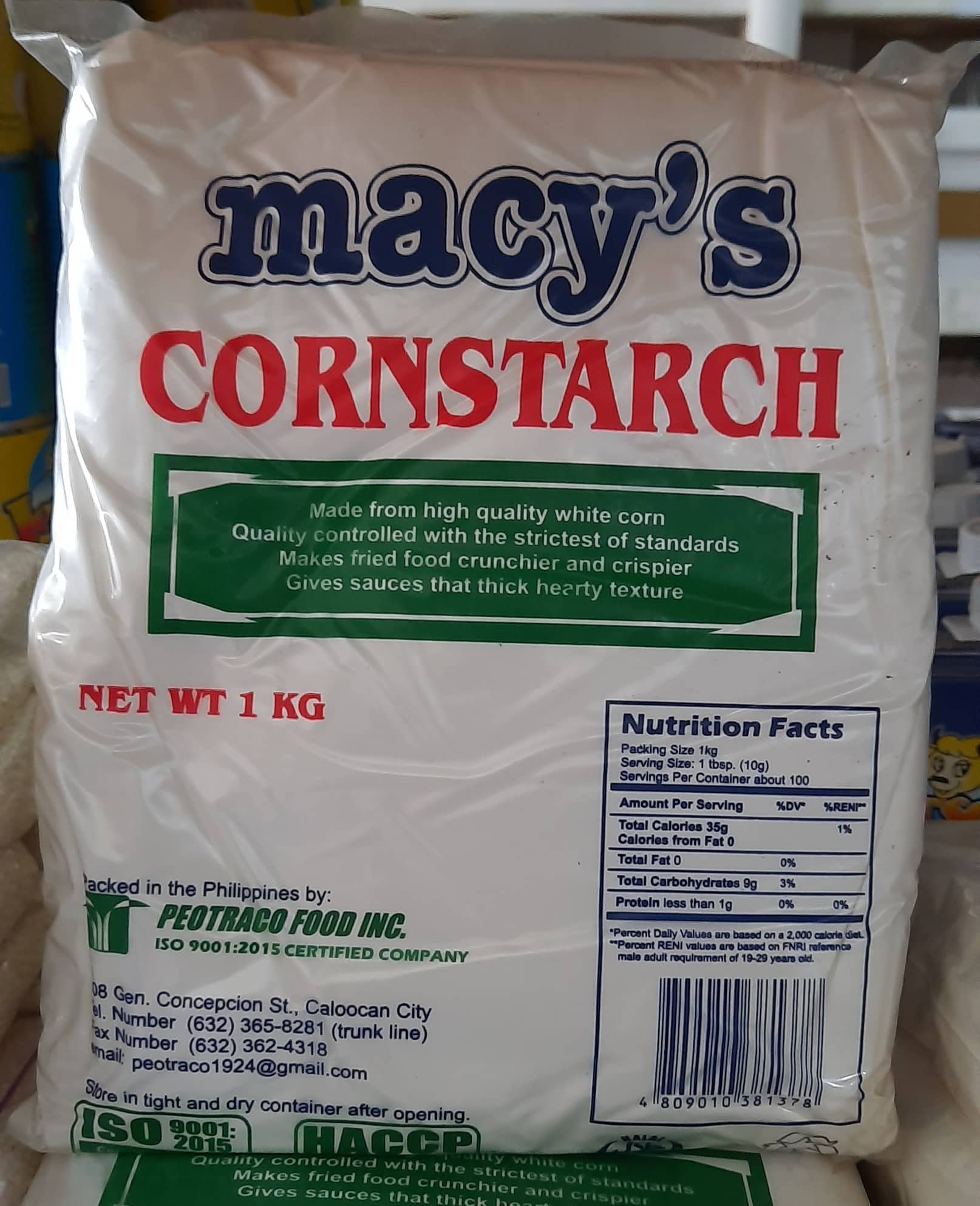 Macy's Cornstarch 1kg | Lazada PH