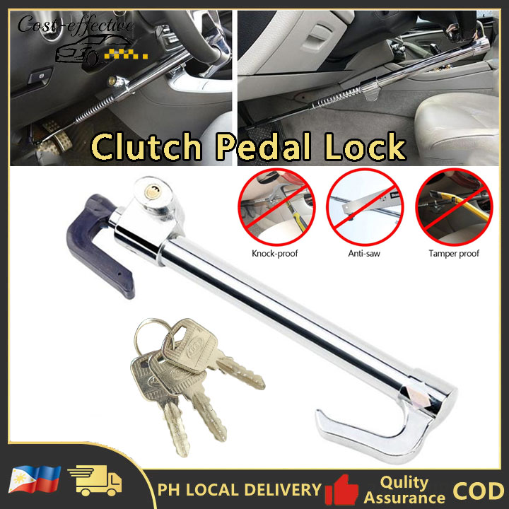 Telescopic double hook clutch pedal, wheel clutch, brake lock ...