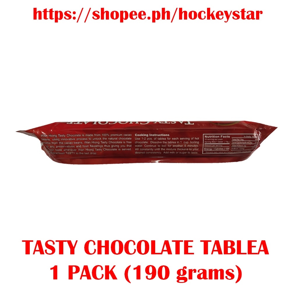 Tablea Tasty Chocolate Pure Cacao Wan Hiong Unsweetened 1 Pack | Lazada PH