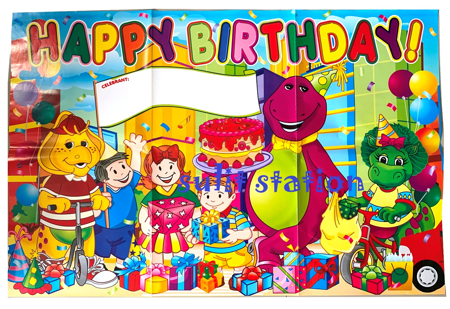Barney Birthday Background