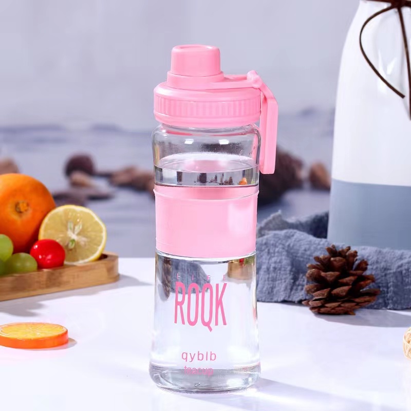 SAM Water Bottle Creative Cute Transparent Portable Leak-proof Sport ...