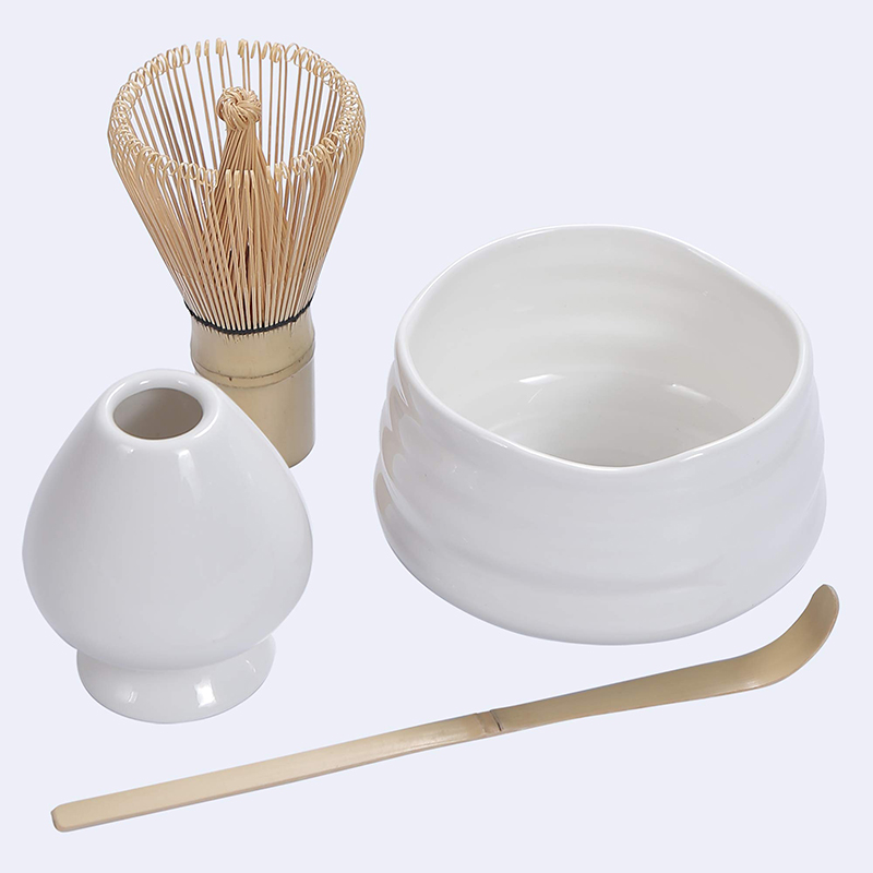 Matcha Whisk Set and Matcha Bowl Handmade Matcha Ceremony Kit Bamboo ...