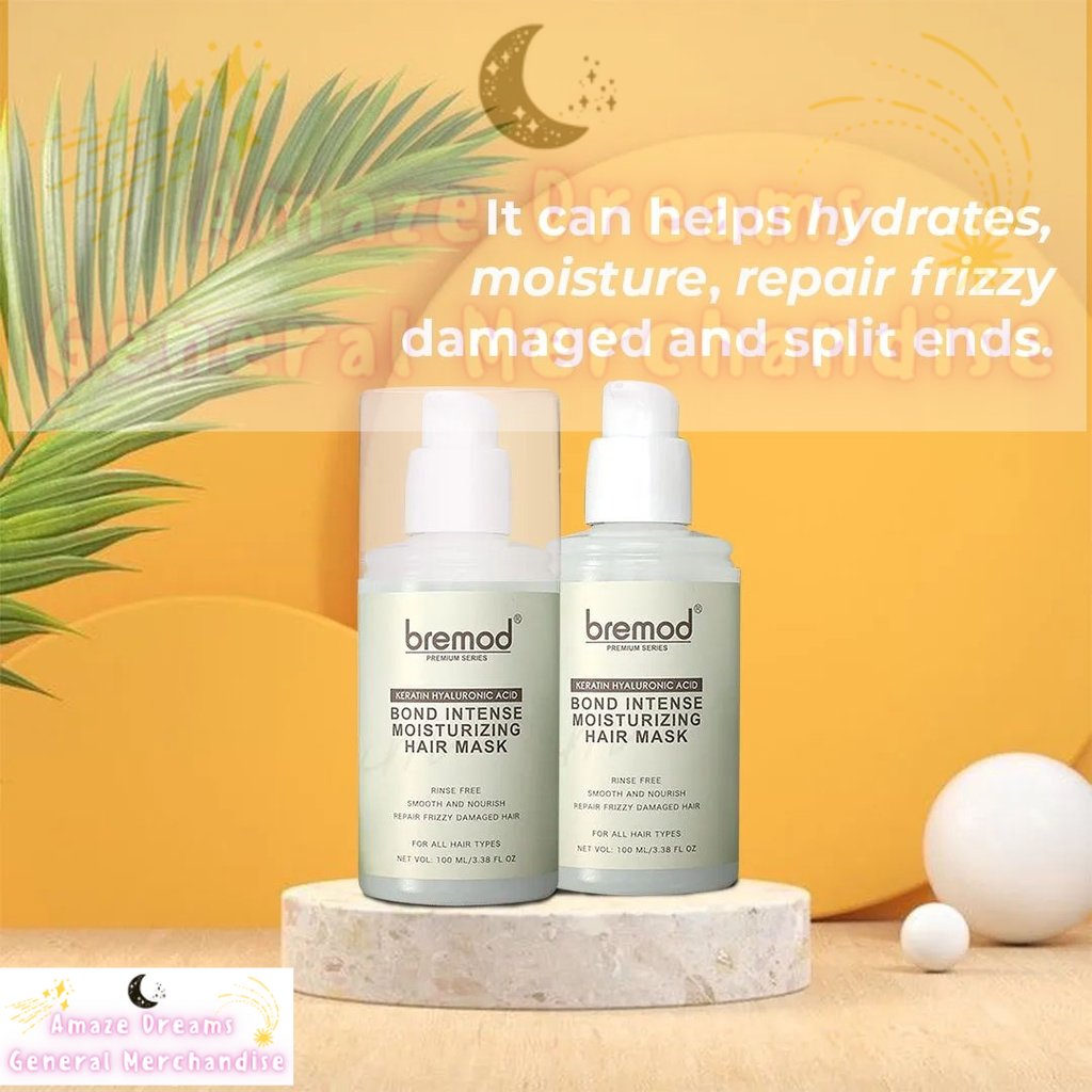 Bremod Premium Hair Mask Keratin Hyaluronic ACID Bond Intense ...