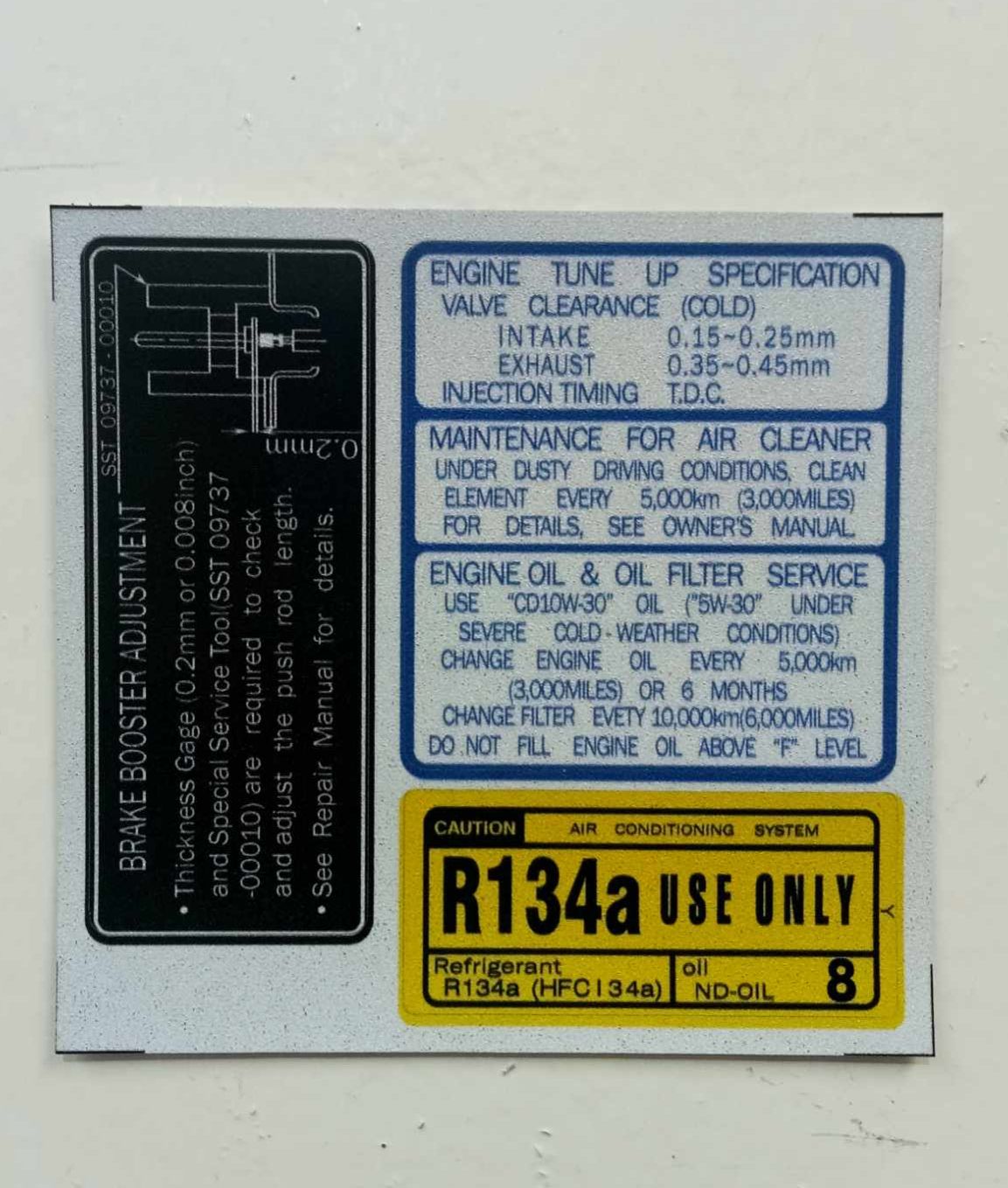 Landcruiser 80 lc80 sticker for engine bay and brake booster | Lazada PH