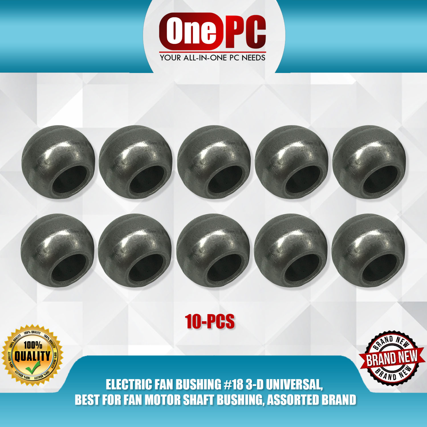 ELECTRIC FAN BUSHING #18 3-D UNIVERSAL, BEST FOR FAN MOTOR SHAFT ...