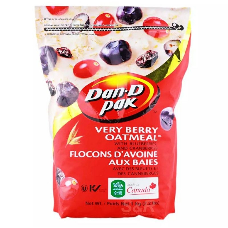 Dan D Pak Very Berry Oatmeal 1KG | Lazada PH