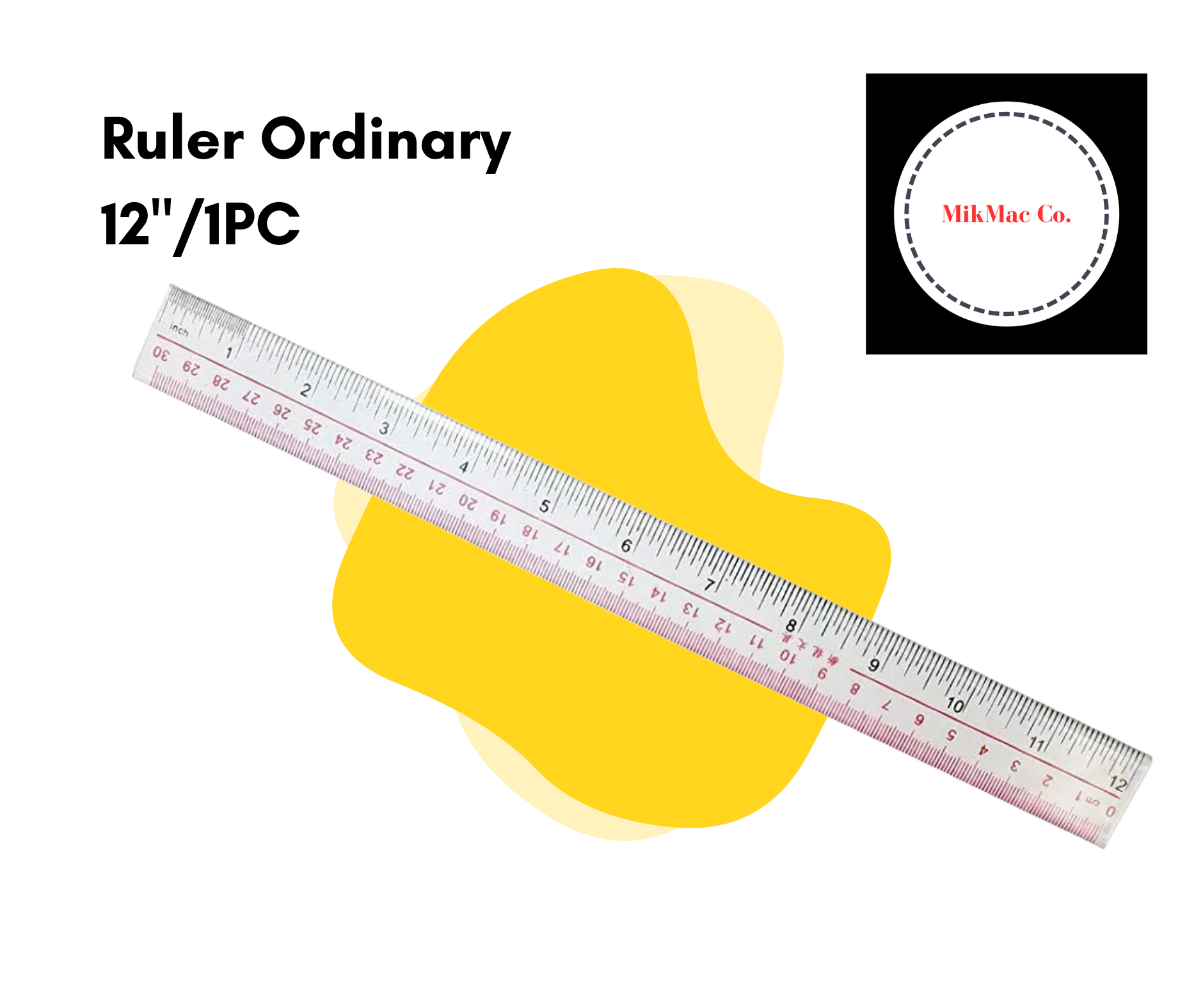 Ruler Ordinary 12"/ 6"/ 1PC | Lazada PH