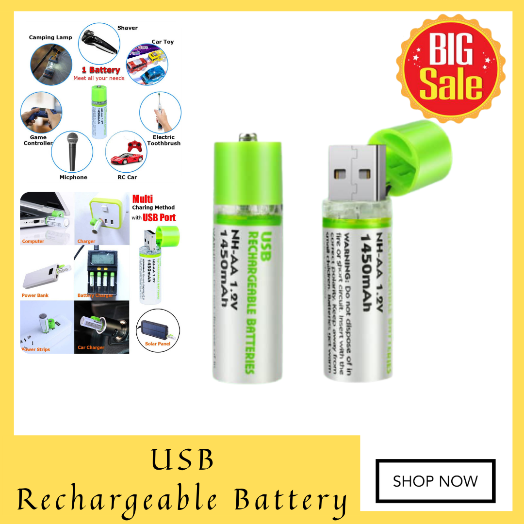 Original USB AA Rechargeable Battery | Lazada PH
