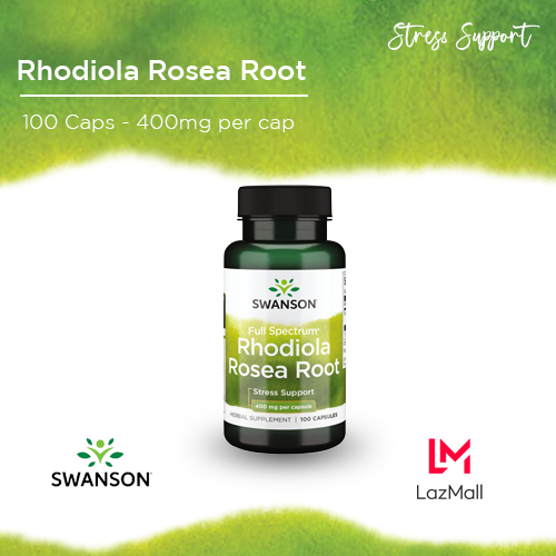 Swanson Full Spectrum Rhodiola Rosea Root 400 MG 100 Caps Stress ...