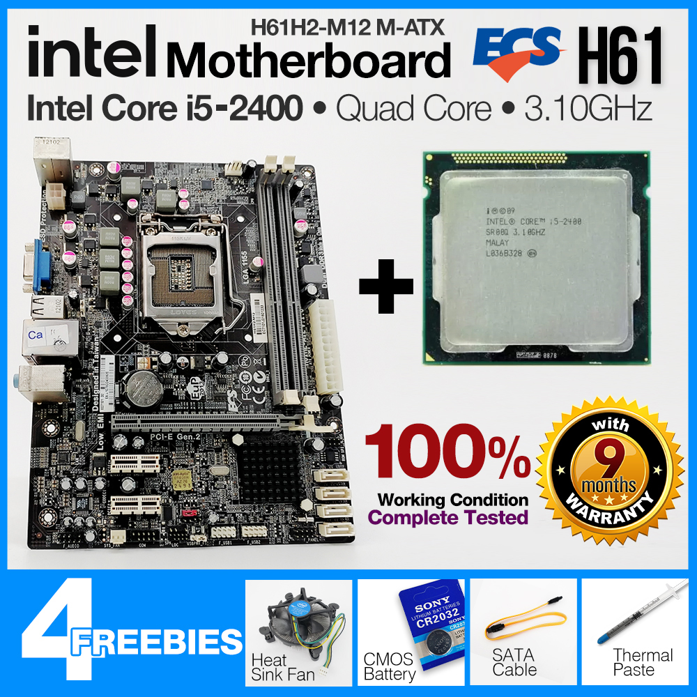 Motherboard/Processor Intel Core i Series 2nd 3rd 4th 6th 7th gen / LGA ...