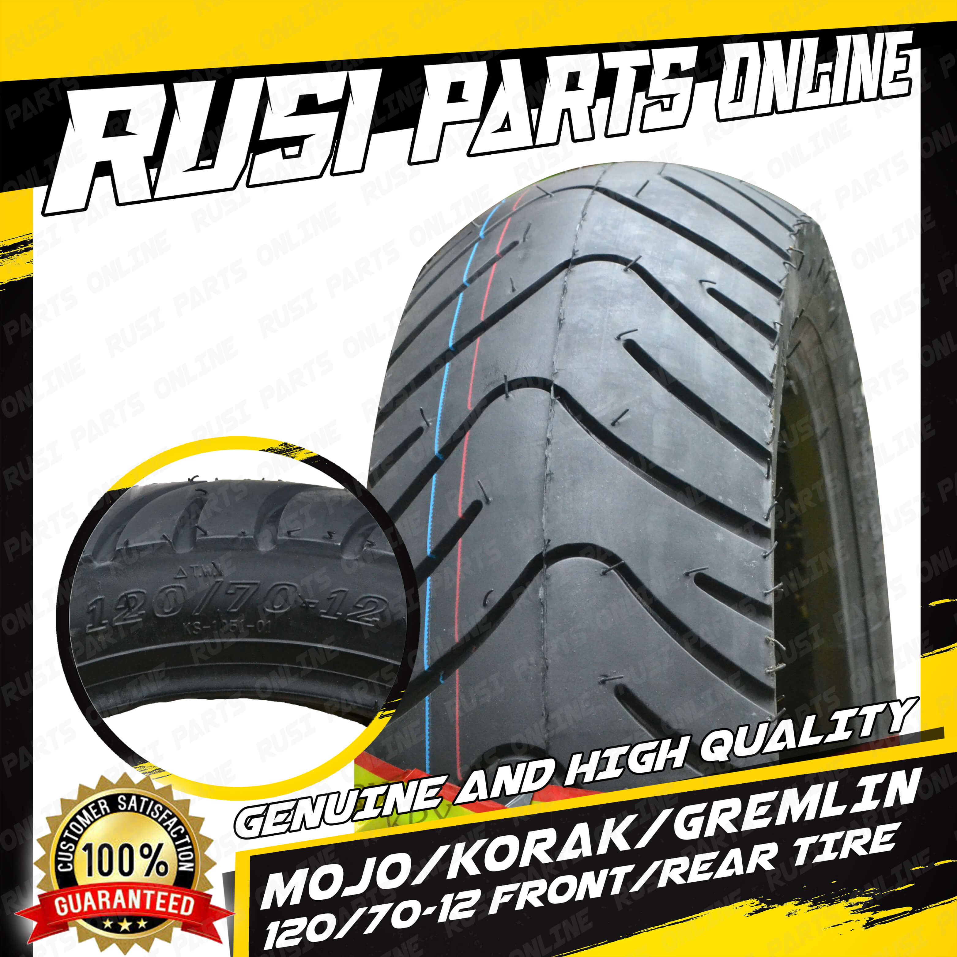 Tire for Mojo/Korak/Gremlin 120/70-12 | Lazada PH