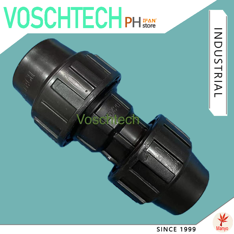 VOSCHTEC 1/4" 1/2" 3/4" 1" 2" Compression Fittings PE Reducer Coupling | Lazada PH