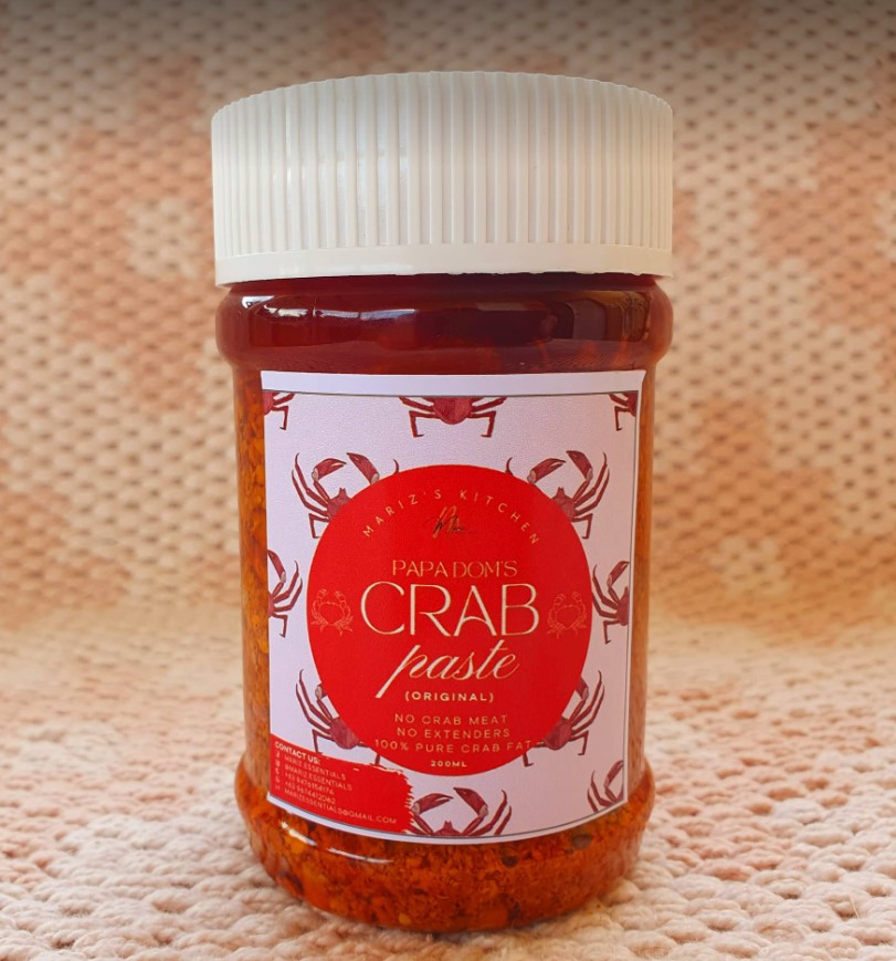 PAPA DOM'S CRAB PASTE 100% PURE ALIGUE / NO PRESERVATIVES ADDED / 200 ...