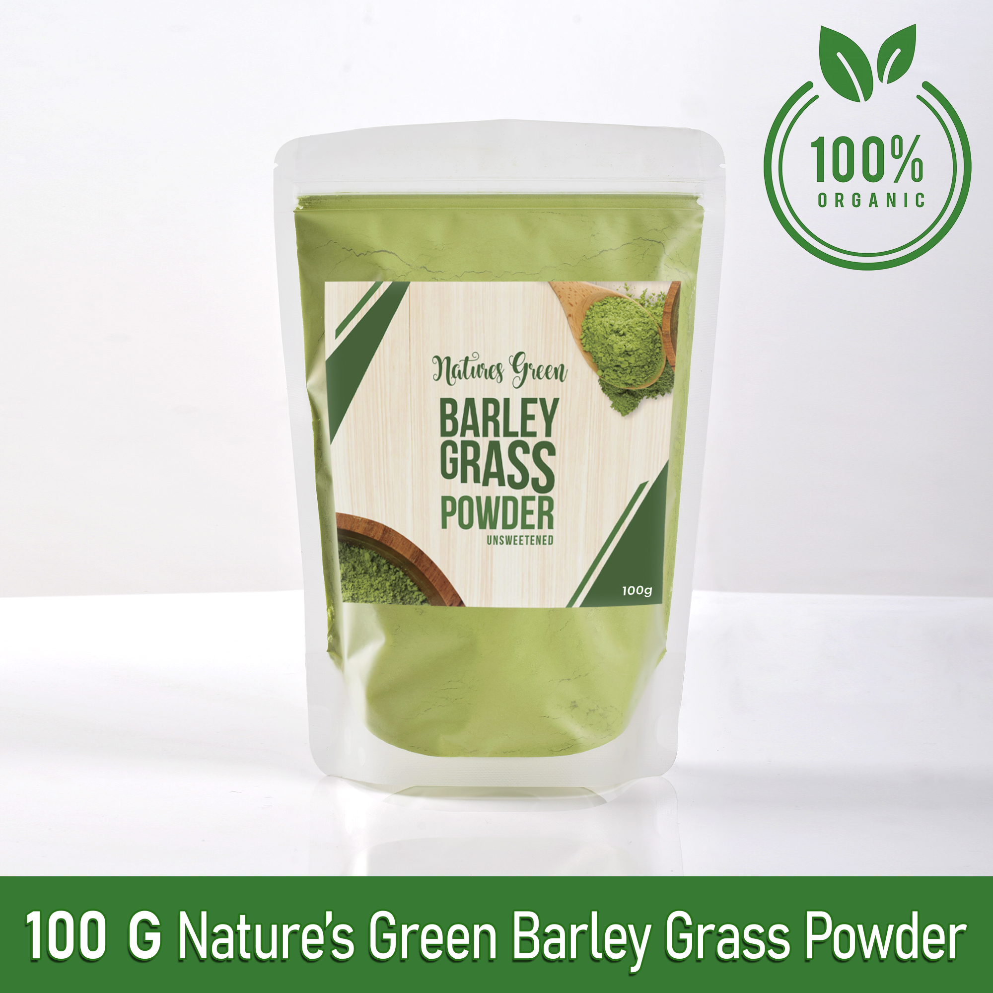 Nature's Green Unsweetened Premium Organic Barley Grass Powder (250g ...