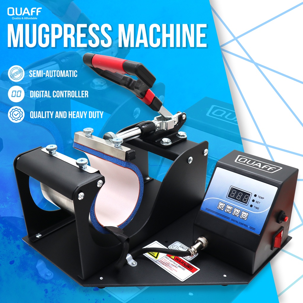 QUAFF Heavy Duty Mug Press Machine For Mugs And Sports Jug Digital ...