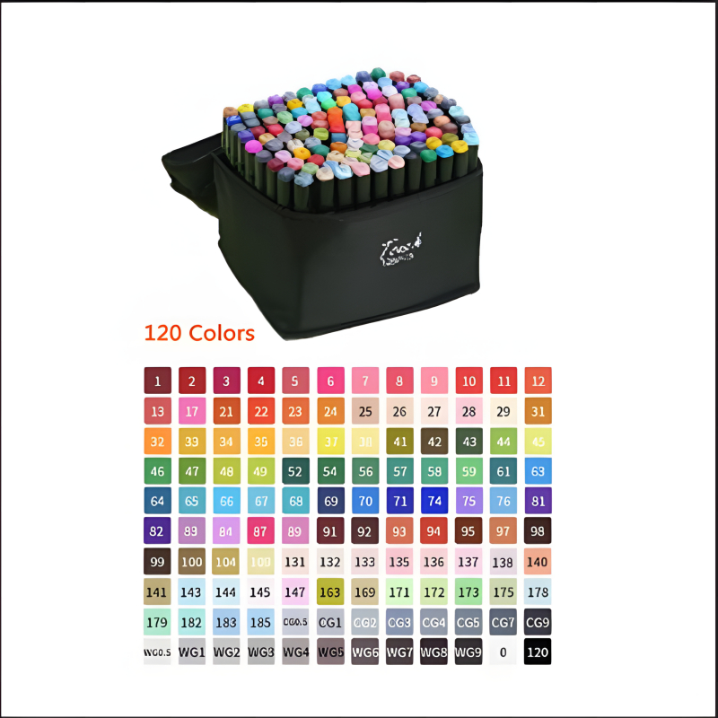 24/36/60/80/120 Colors Marker Set Highlighter Pen Set Art Painting ...