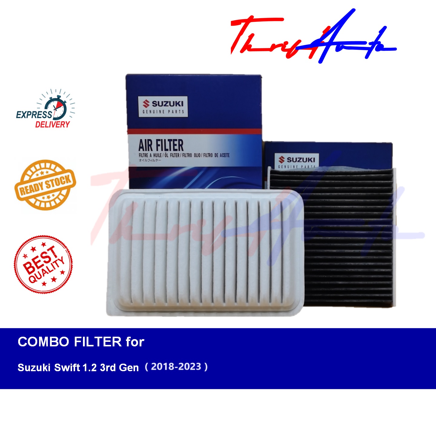 COMBO Filters (Charcoal Aircon & Engine) for Suzuki Swift 1.2 3rd Gen ...
