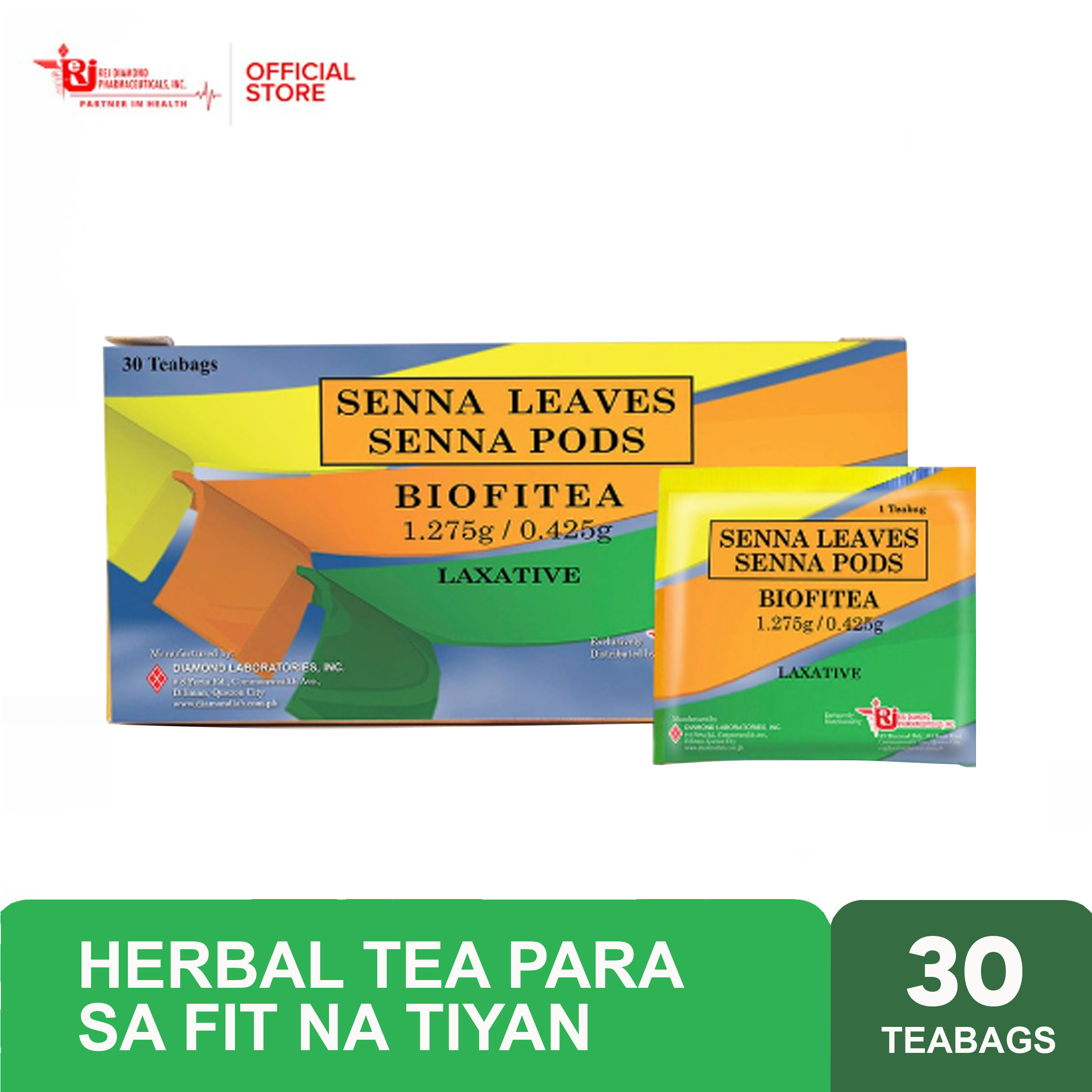 Biofitea Slimming Herbal Tea with Senna Leaves and Senna Pods - 30 ...
