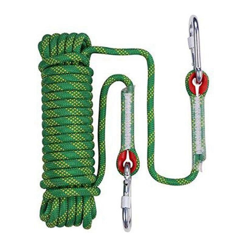 【COD】30/20/10 Meters Outdoor Professional Rock Climbing Rope with 2 ...
