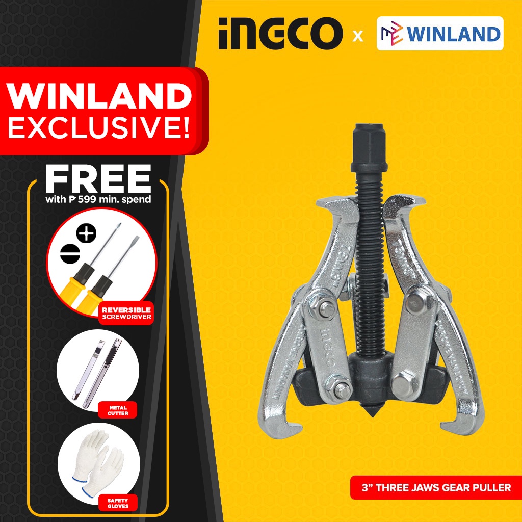 INGCO by Winland 3" Three Jaws Gear Puller Remover Jaw Bearing ...