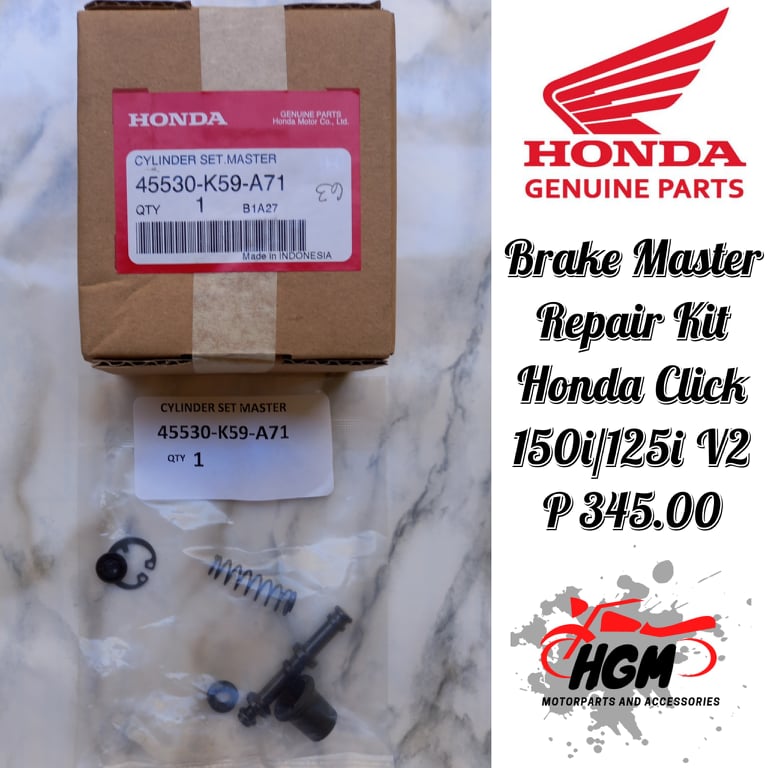 CYLINDER BRAKE MASTER SET HONDA CLICK 125i/150i V2 (45530-K59-A71 ...