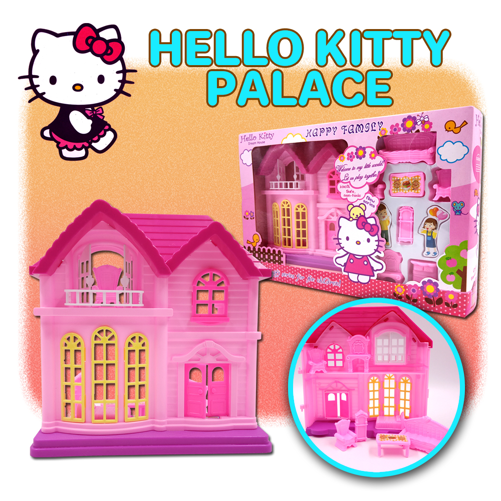 Mini Doll House Hello-Kitty / Frozen Palace Doll House doll house for ...
