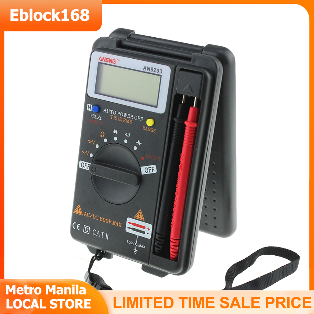 Handheld Mini Digital Multimeter Multifunction 4000 Counts Multi Meter ...