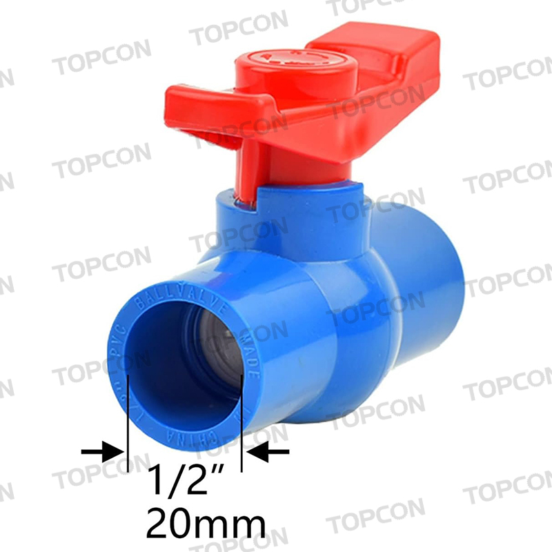Blue Pvc Ball Valve Fixtures Plumbing Gate Valves Water Pipe Fittings 1 ...