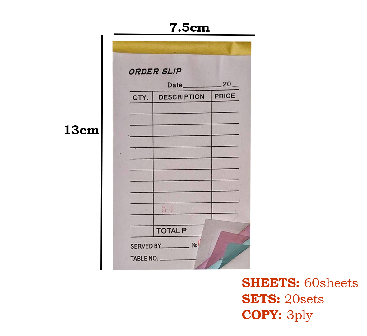 Carbonize order slip 2 ply / 3 ply portrait | Lazada PH
