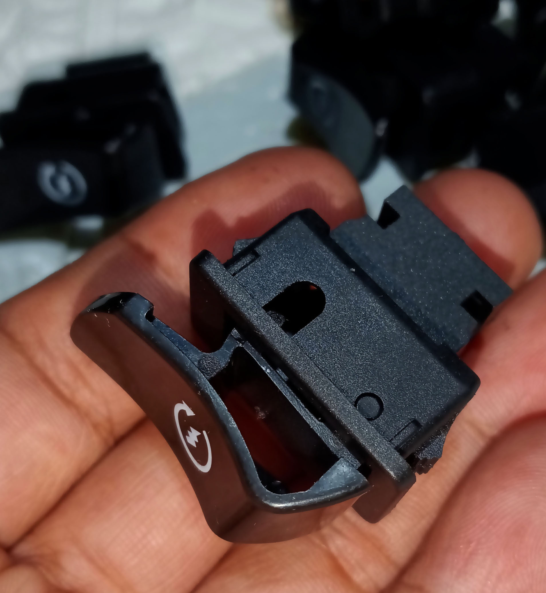 Starter Switch Button Universal for Honda / Rusi Scooter / Motorcycle ...