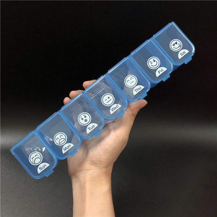Large Seven-Grid Pill Box 7-Grid Pill Packing Box For The Elderly Pill ...