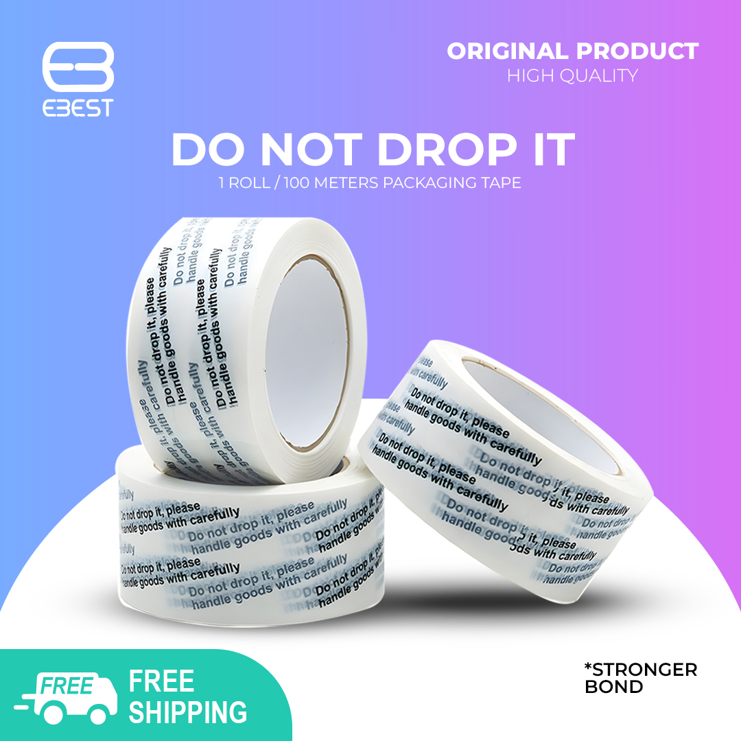 DO NOT DROP TAPE 2" x 10meters Packaging Tape Strong hold Self Adhesive ...