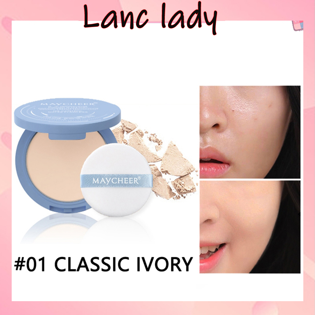 MAYCHEER Smooth Matte Powder Foundation Long-Lasting Setting Makeup ...