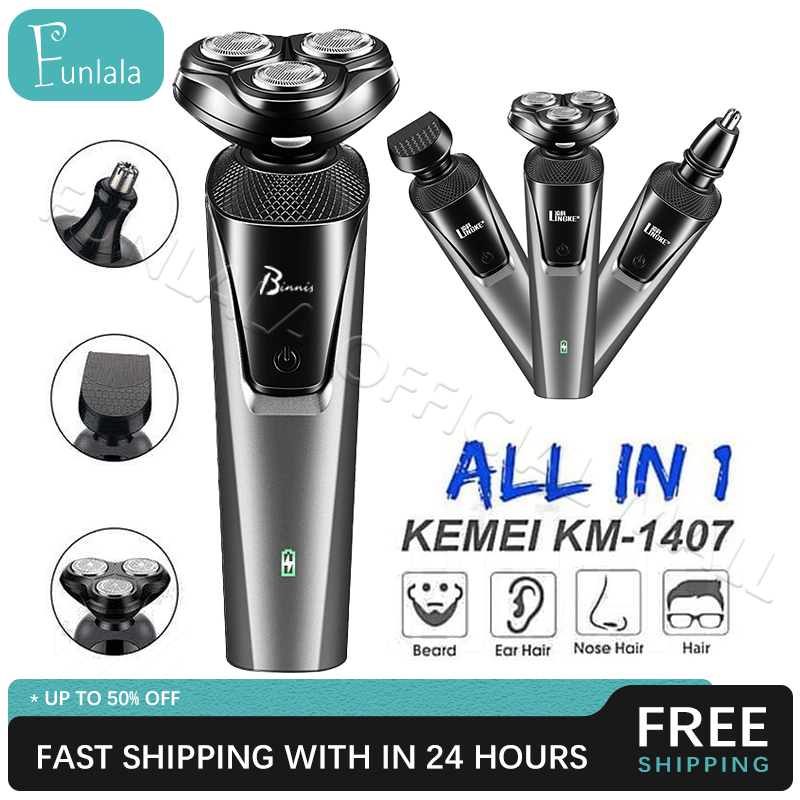 FUNLALA Original 3 In 1 Electric Shaver for Men Multi-function ...