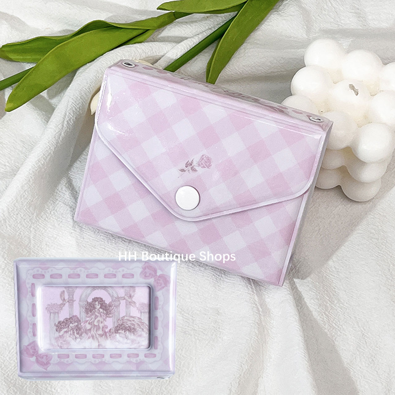 【HOT】3 Inch Mini Retro Envelope Photo Album 40 Pockets Idol Photocard ...