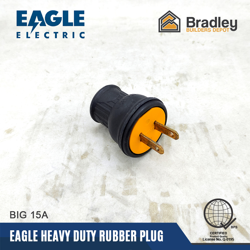 Eagle Heavy Duty Rubber Plug (5A/15A) | Lazada PH