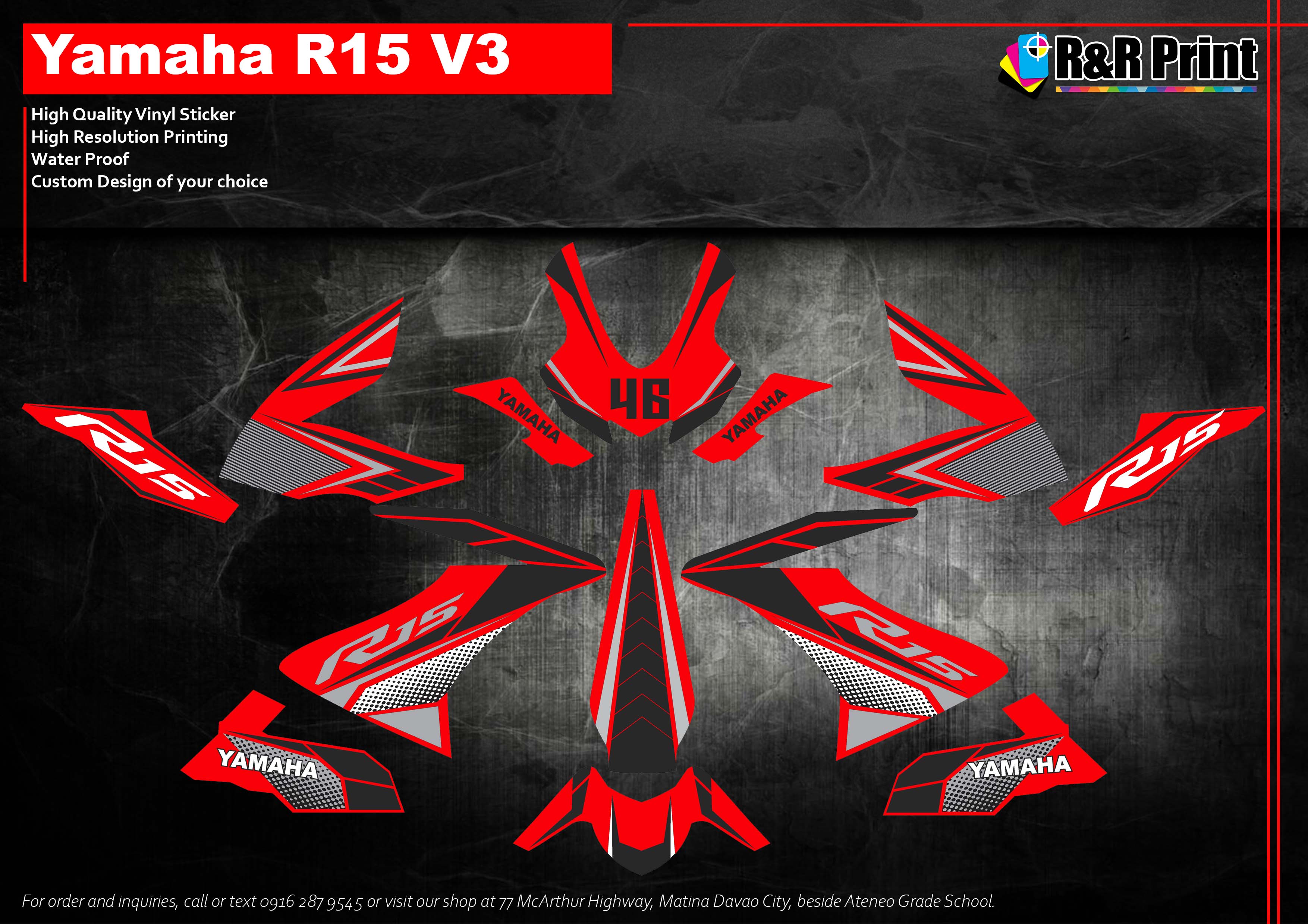 Yamaha R15 V3 Decals Sticker | Lazada PH