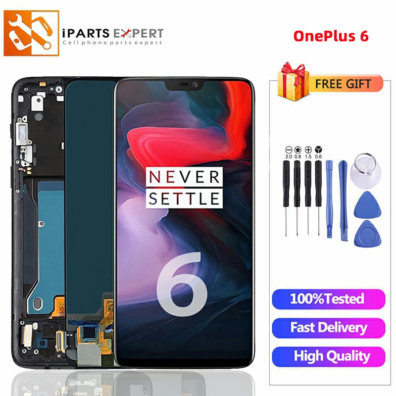 IPARTSEXPERT Original LCD Amoled For OnePlus 6 Oneplus 6 One Plus 6 LCD ...